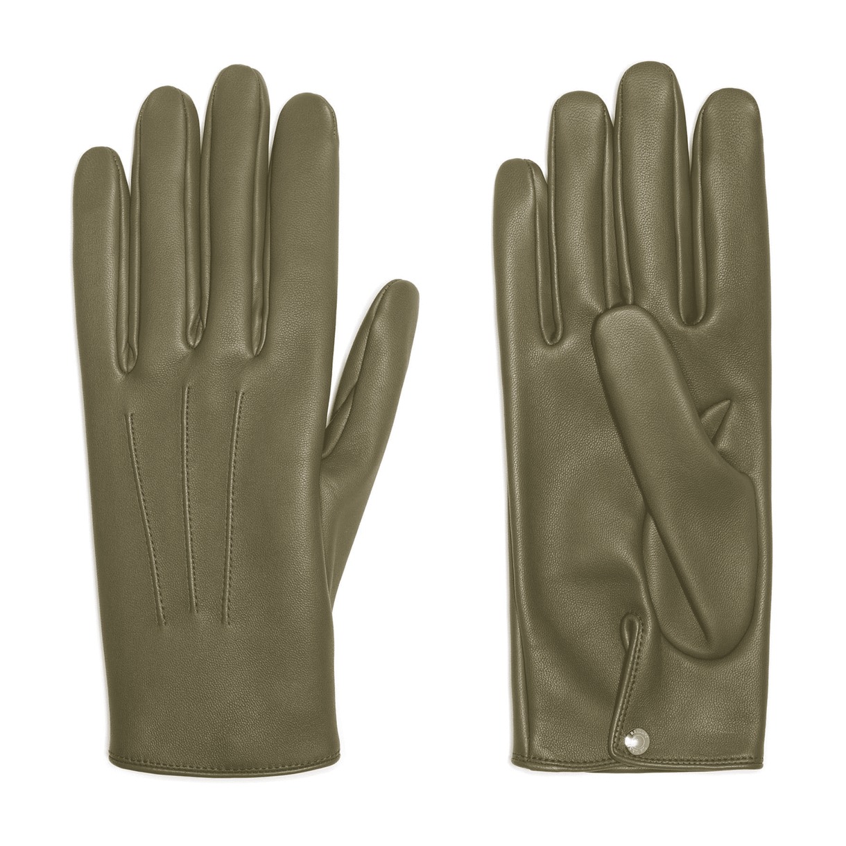 Oscar dark olive - Men's leather gloves – Causse Gantier
